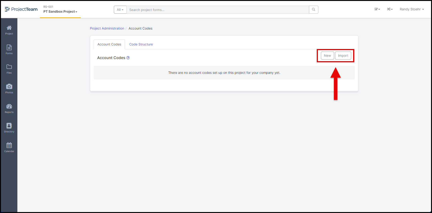 Creating your first project