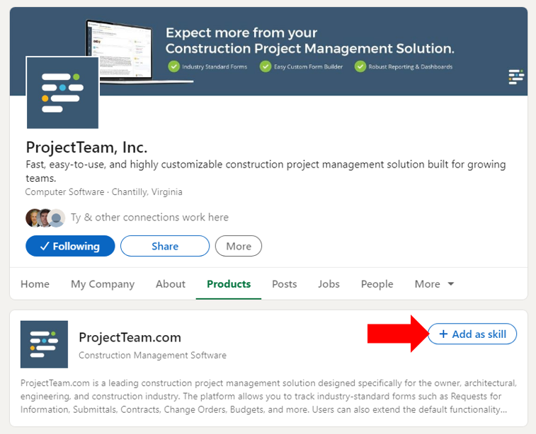 Get started in ProjectTeam.com